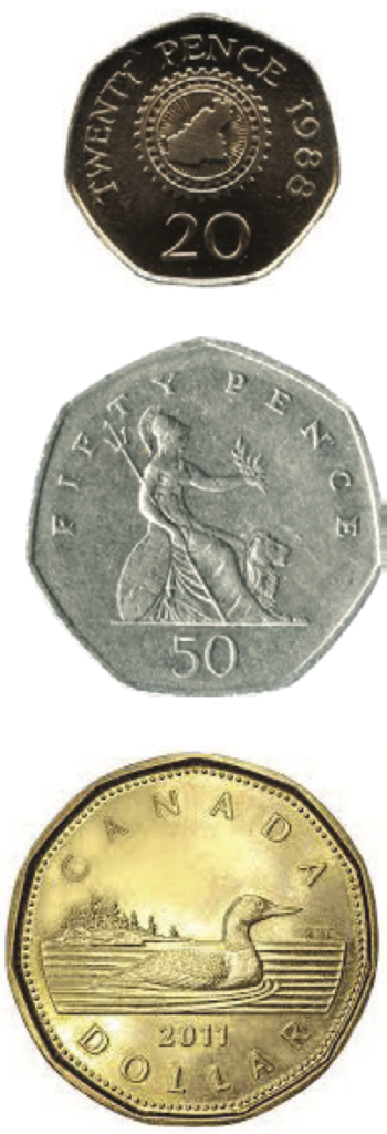 Une nouvelle forme pour les pièces de monnaie | Accromath